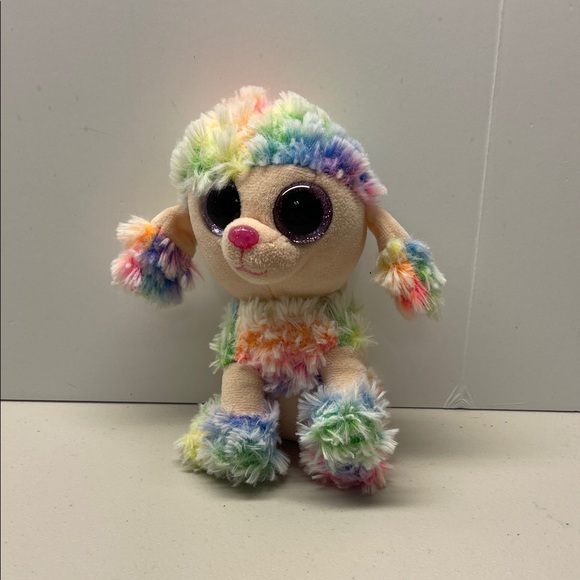 Ty | Toys | Ty Beanie Boos Rainbow The Poodle Dog Beanie Boo Plush ...